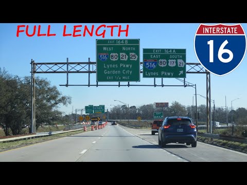 Interstate 16 eastbound - YouTube