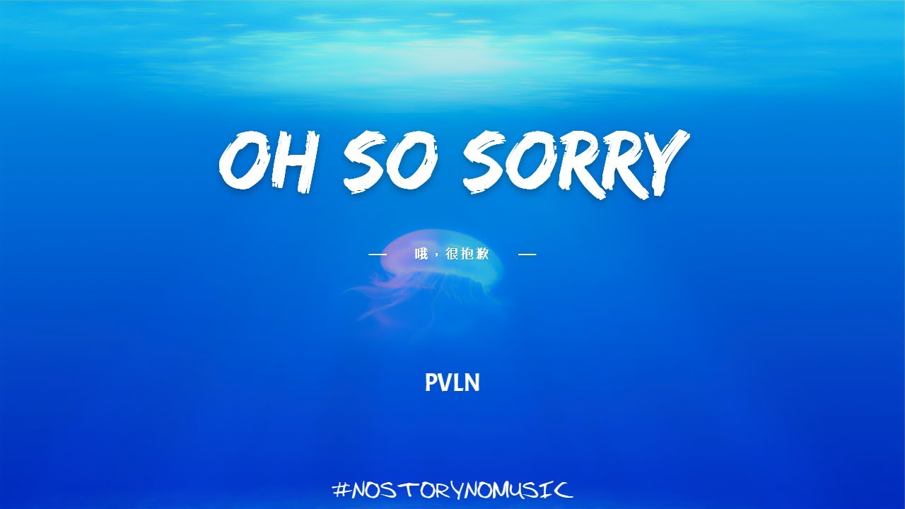PVLN - Oh So Sorry 哦，很抱歉 ｜傷了你的心是一件，我希望我從來沒有做過的事情。｜ 中英動態歌詞 Lyrics - YouTube