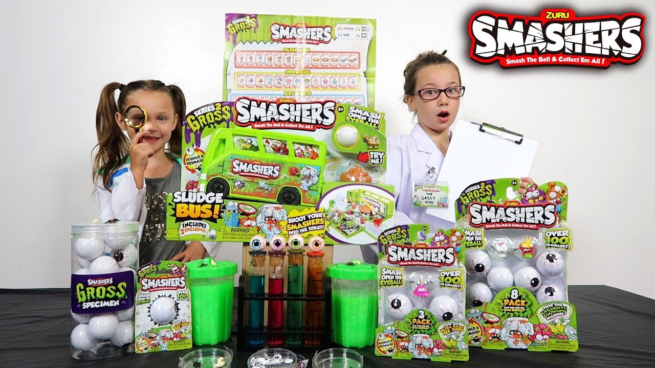 Smashers Series 2 Gross Slime Surprise Pretend Toy Scientist - YouTube