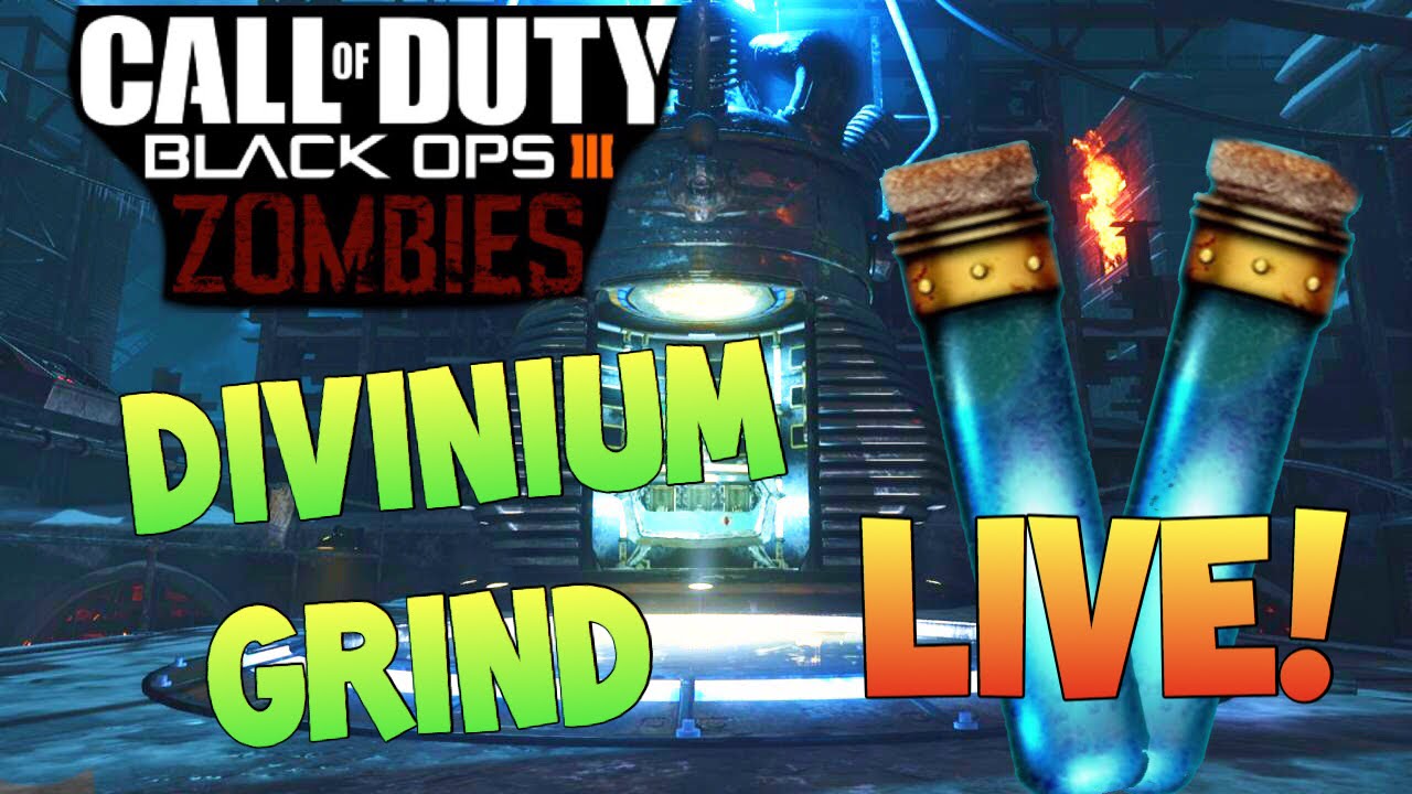 DIVINIUM DLC 2 FARMING LIVE! Black Ops 3 Zombies LIVESTREAM w/ Ch0pper ...
