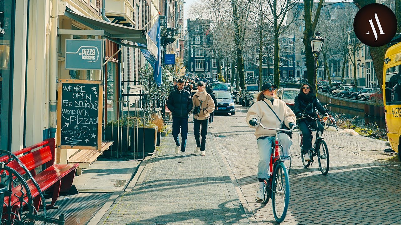 Spring Walk in the Center of Amsterdam, 4K 60 FPS - YouTube
