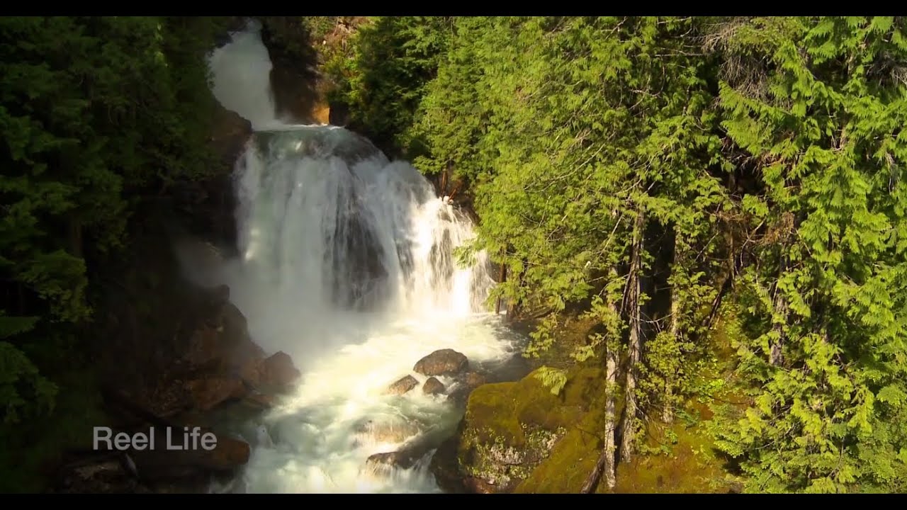 2009, Crazy Creek falls in late spring, Taft, British Columbia - YouTube