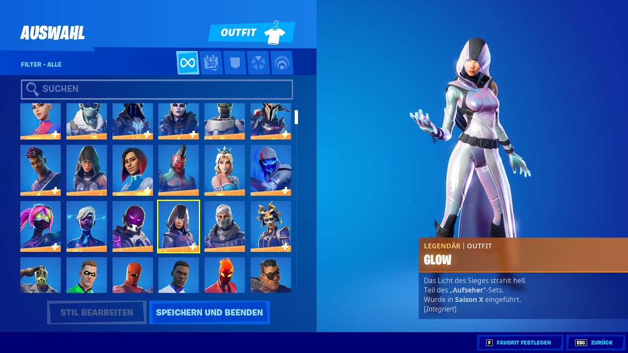 Glow | LEGENDÄR | OUTFIT | SKIN | FORTNITE | FNSIDE - YouTube
