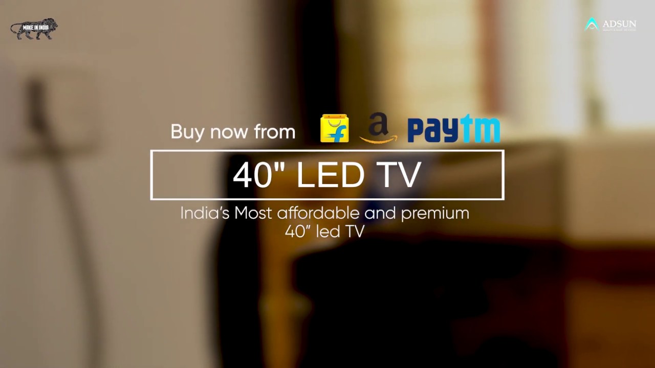 Adsun 40" LED TV : Physical Overview | Buy From Paytm, Amazon and ...