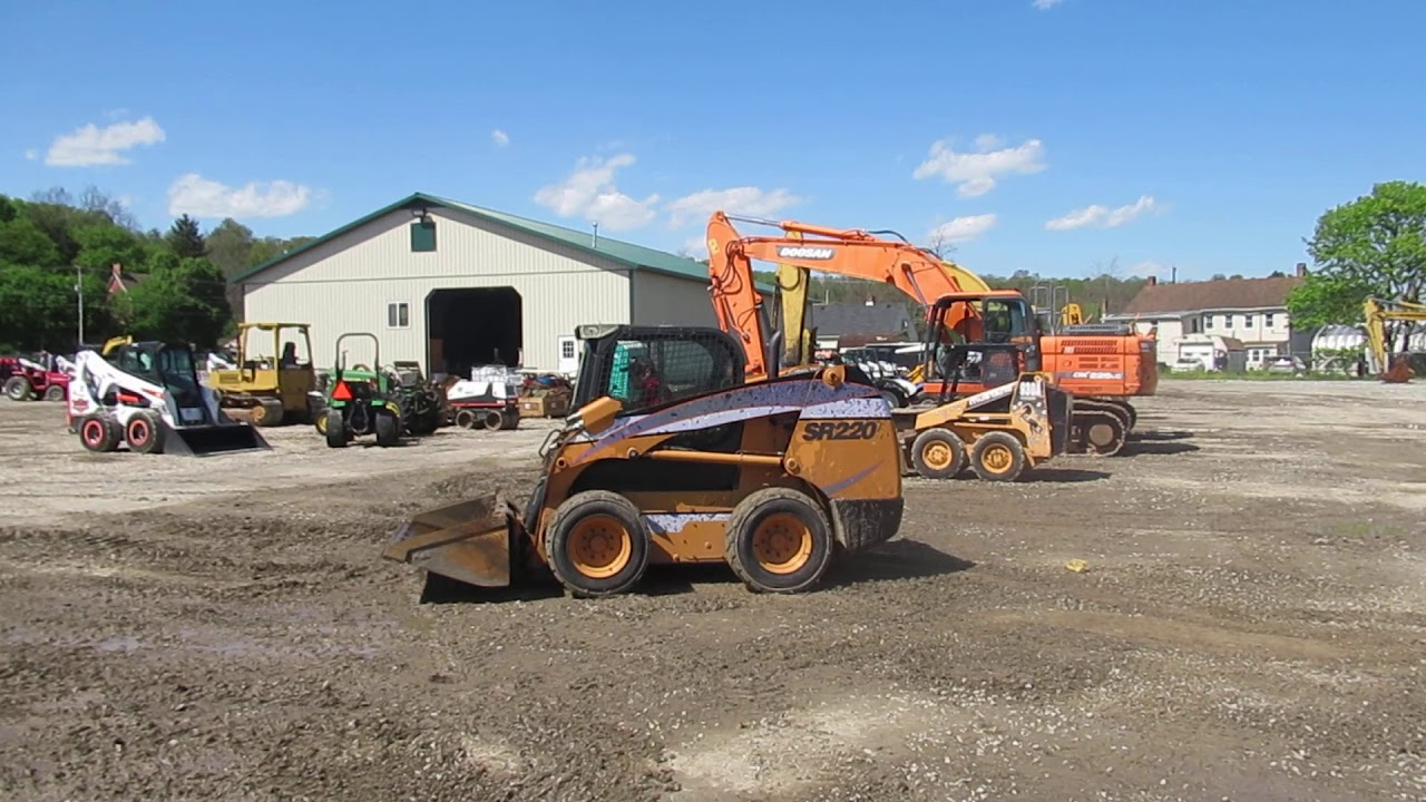 Case SR220 Skid Steer Loader - YouTube