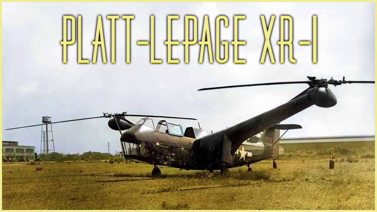 Platt-LePage XR-1: America’s First Transverse Rotor Helicopter - YouTube