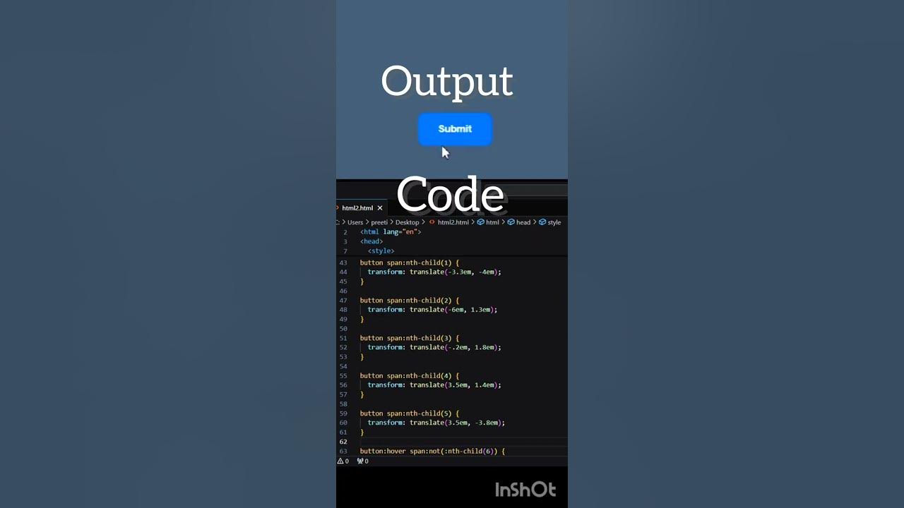 Button Animation In Html And Css Coding Frontendcourse Webdesign