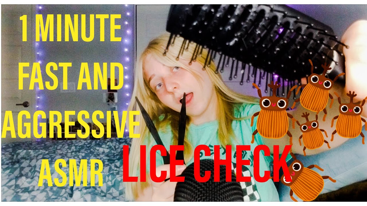FASTEST LICE CHECK IN 1 MINUTE ASMR - YouTube