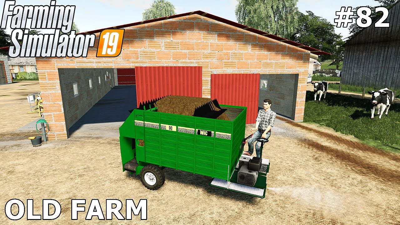 FS 19 |OLD FARM| Small feed car. Collecting plums.. | Timelapse #82 ...
