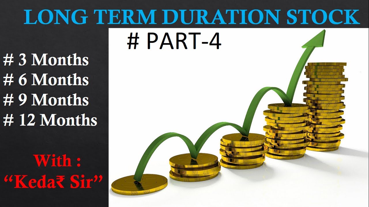 #PART-4 Long Term Shares 3 Months, 6 Months, 9 Months, 12 Months Trade ...