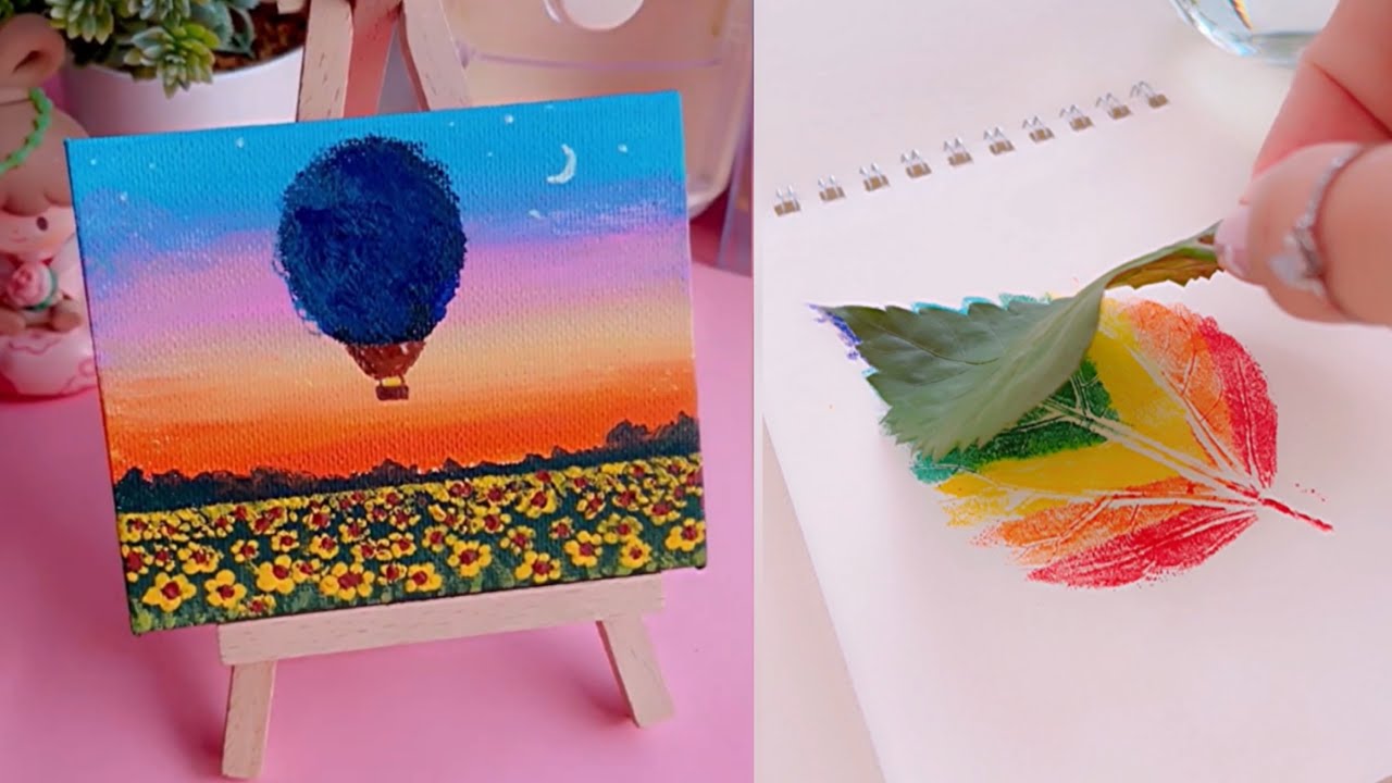 Bright & Easy Painting Ideas | how to paint for Beginners step by step ...