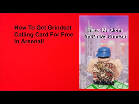 How To Get Grindset Calling Card In Arsenal! ( ARSENAL CODES ) - YouTube