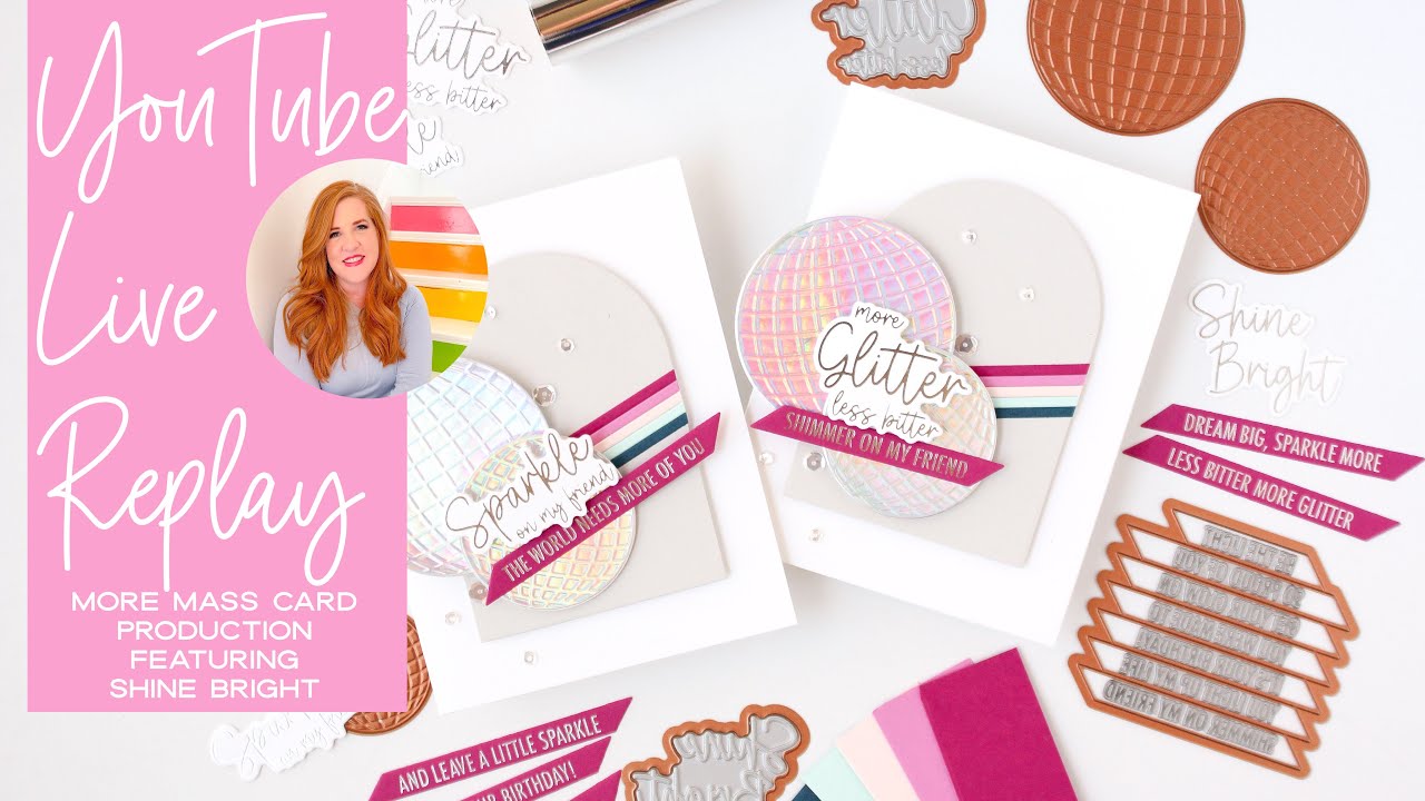 Carissa Crafts Live - Mass Producing Shine Bright Thank You Cards - YouTube