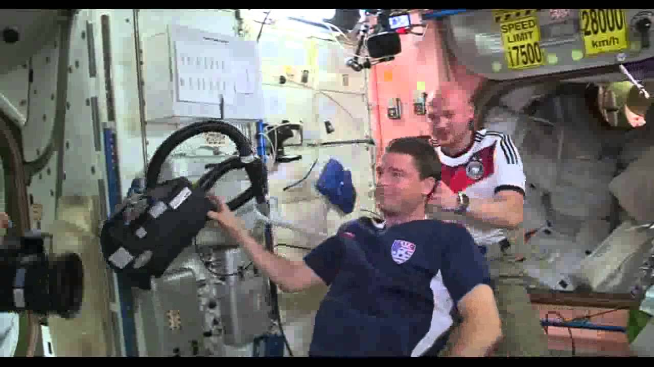 Space American Astronauts Lose World Cup Bet, Heads Shaved Video - YouTube