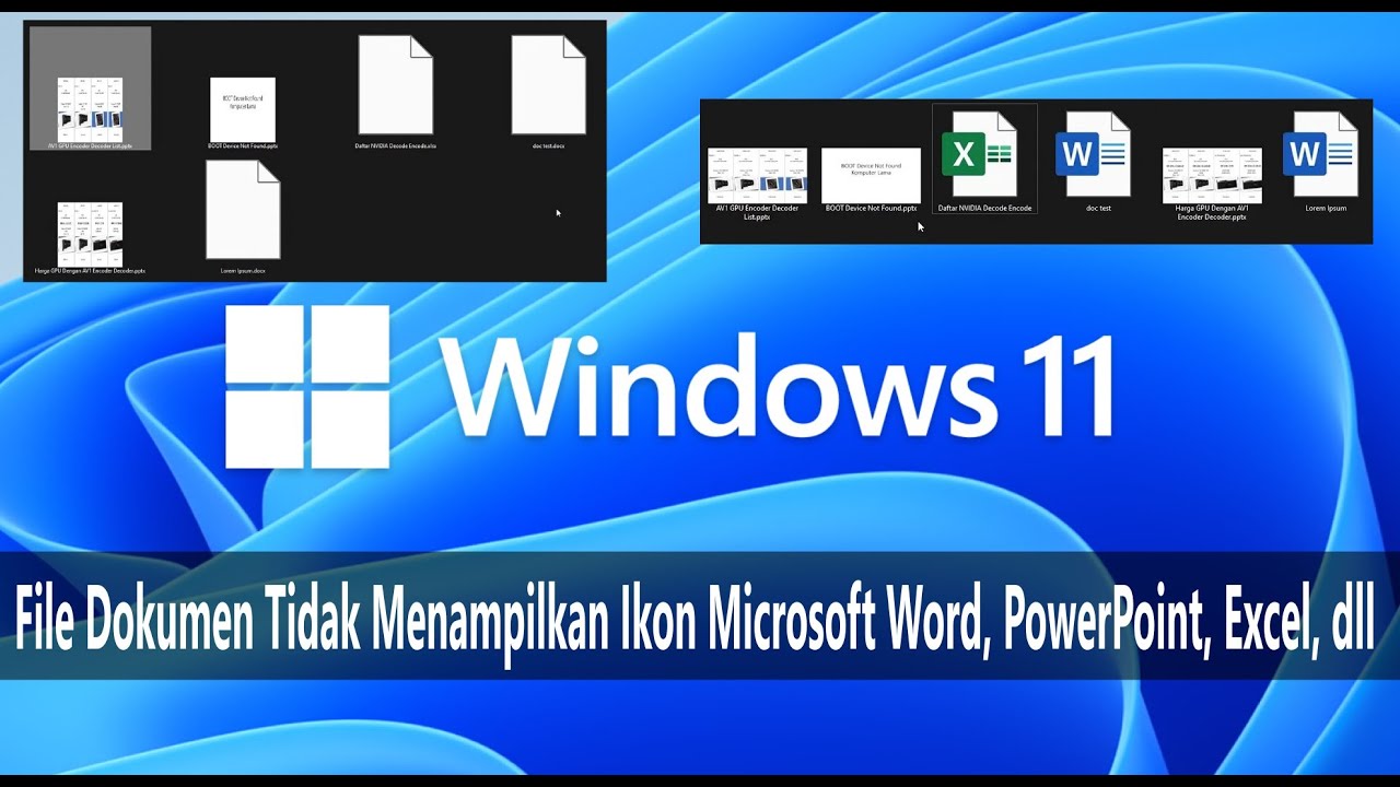 Ikon File Dokumen Hilang/Tidak Menampilkan Ikon Microsoft Word ...