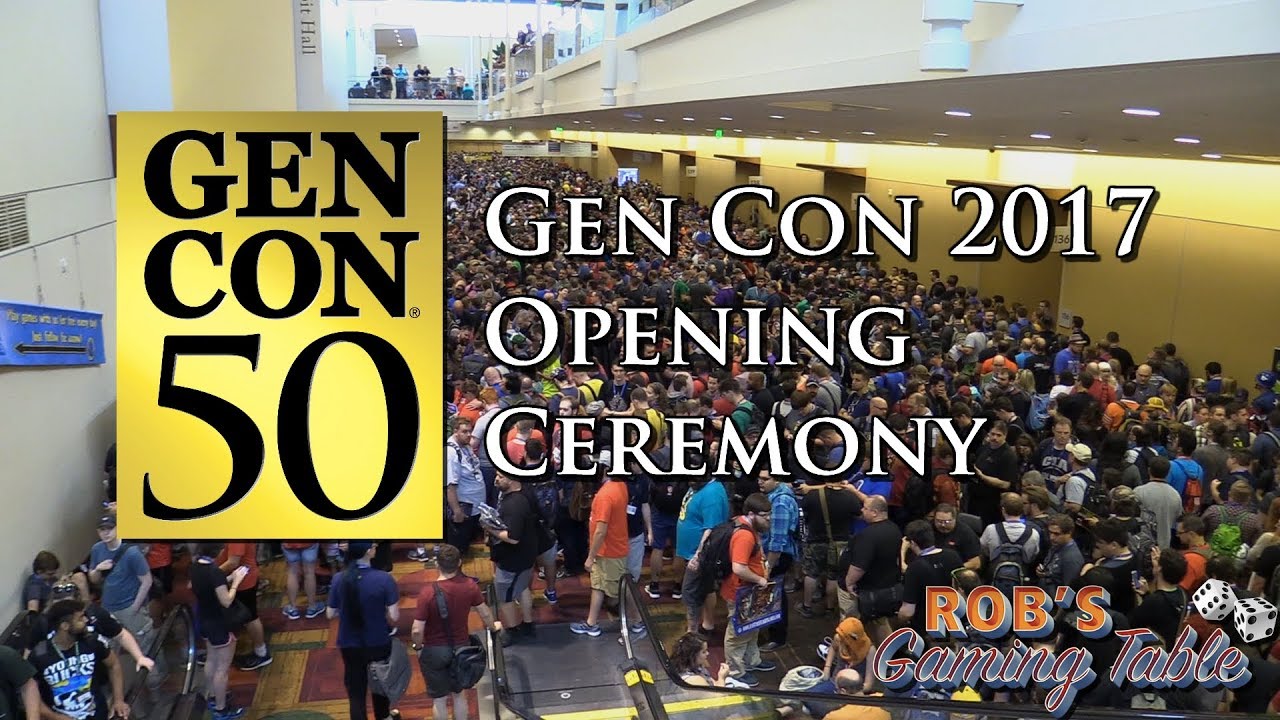 Gen Con 2017 Opening Ceremony and Dealer Hall Rush - YouTube