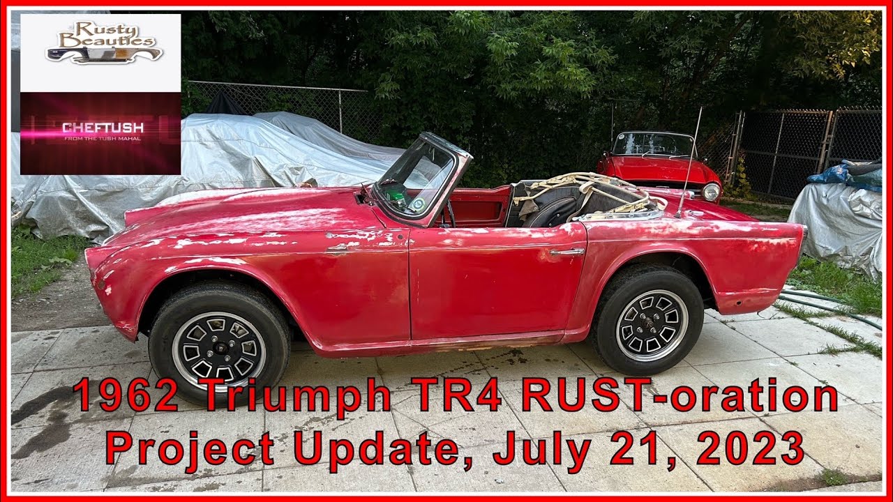 1962 Triumph TR4 RUST-oration, Project Update, July 21st, 2023 - YouTube
