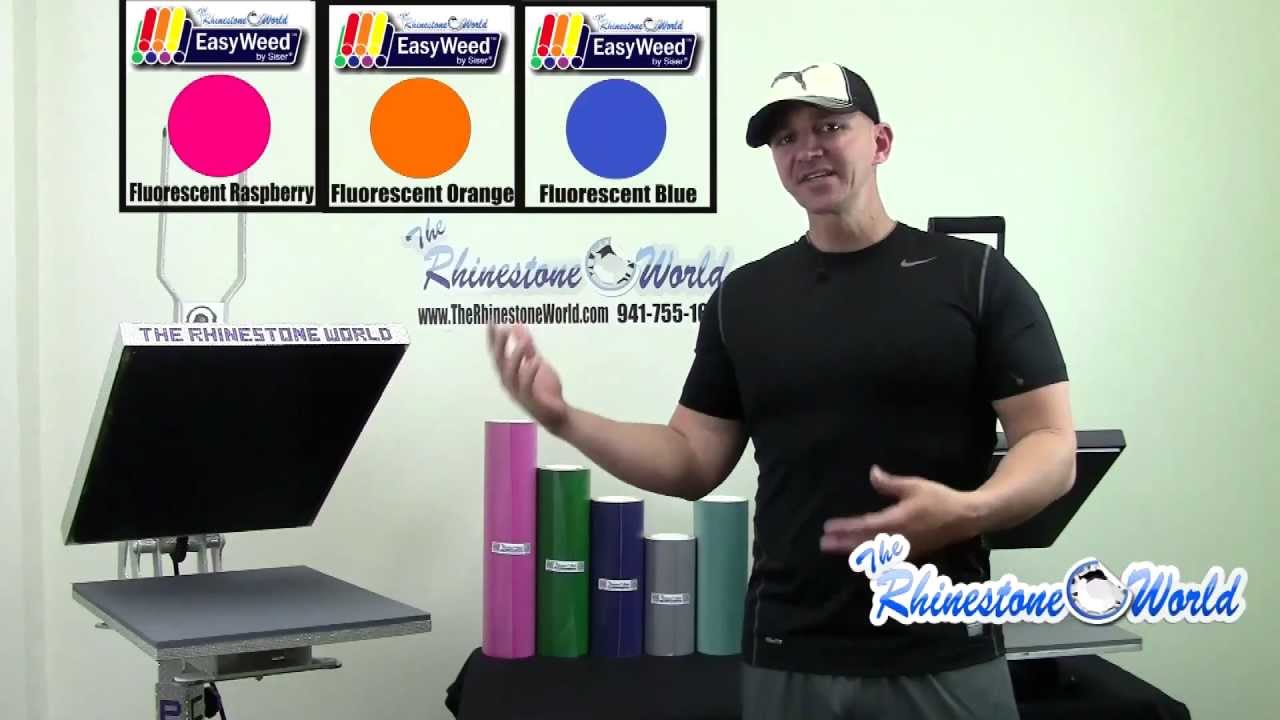 Siser Easyweed Fluorescent Orange Raspberry And Blue Heat Transfer ...