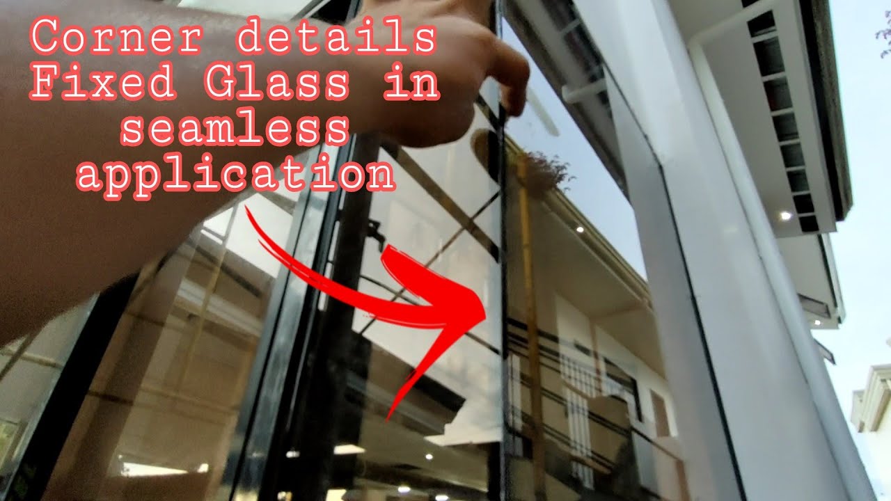 How to install fixed glass in seamless/Details of installation - YouTube