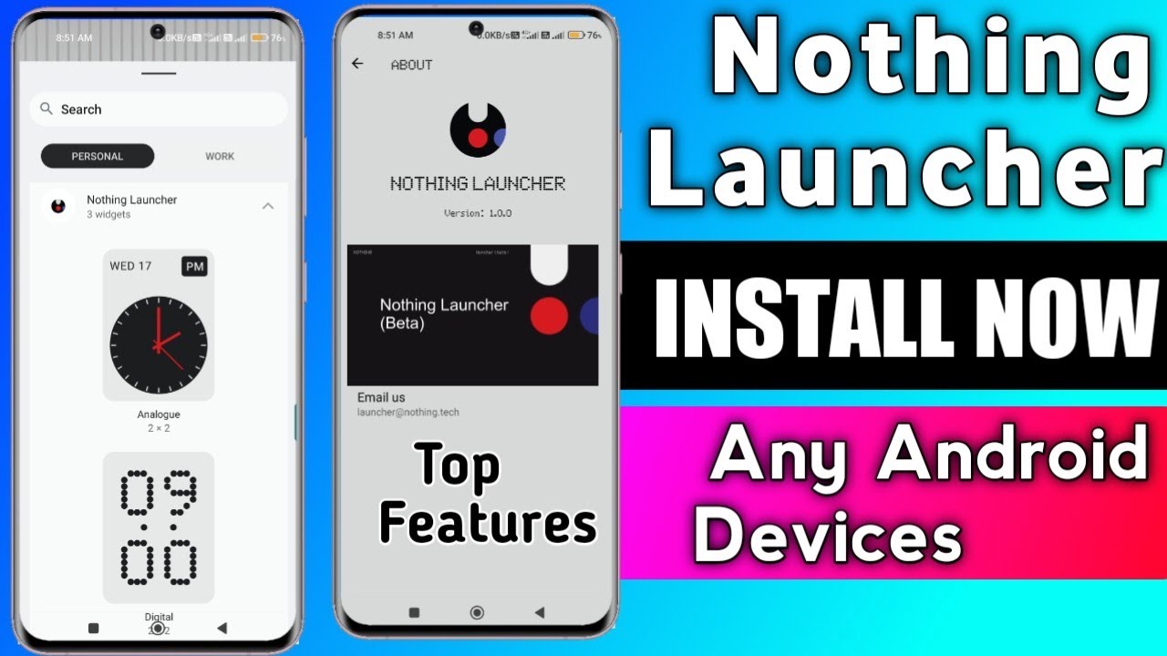 Nothing Launcher First look & Install in Any Android Phones | New ...