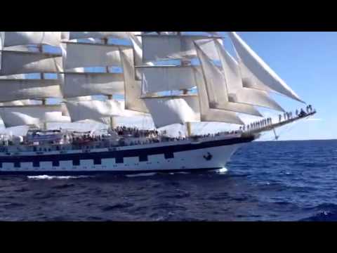 World's Largest Sailing Ship, Royal Clipper, in the Caribbean - YouTube