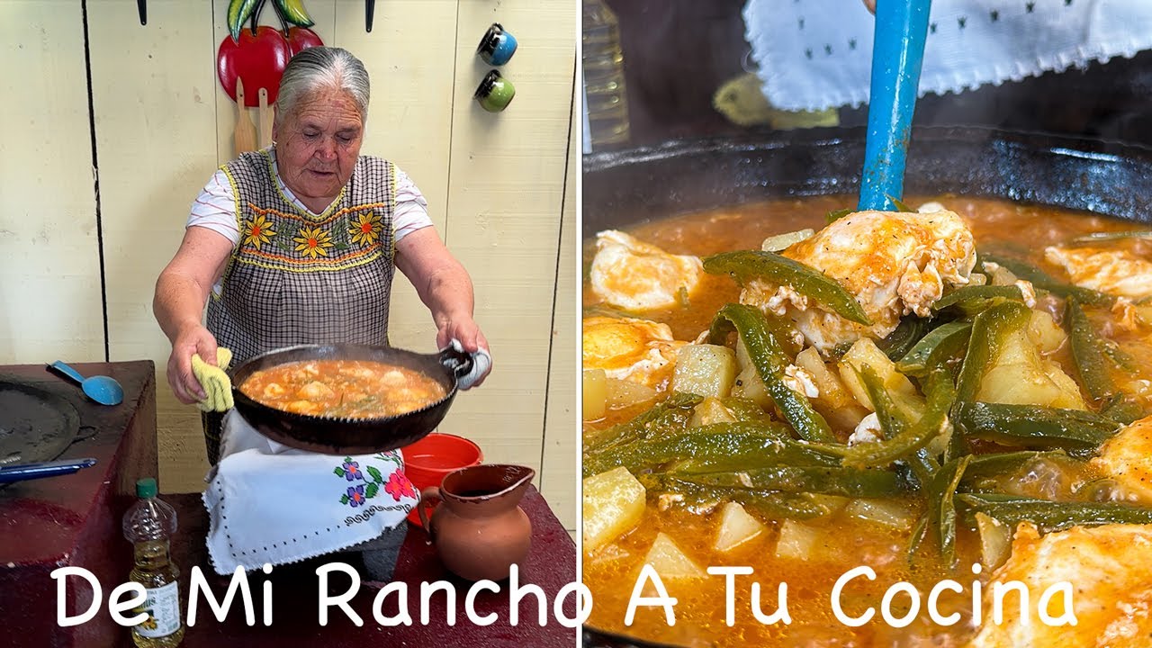 Comida De Rancho Bien Sabrosa y El Aguacero Aca En El Rancho - YouTube