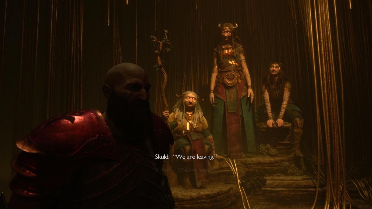 God of War Ragnarök: The Norns; Skuld, Urð & Verðandi - YouTube