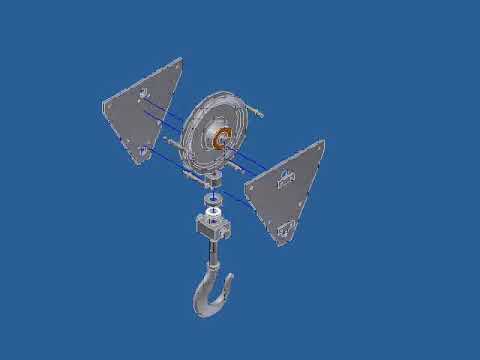 Inventor Bottom Block with Crane Hook - YouTube