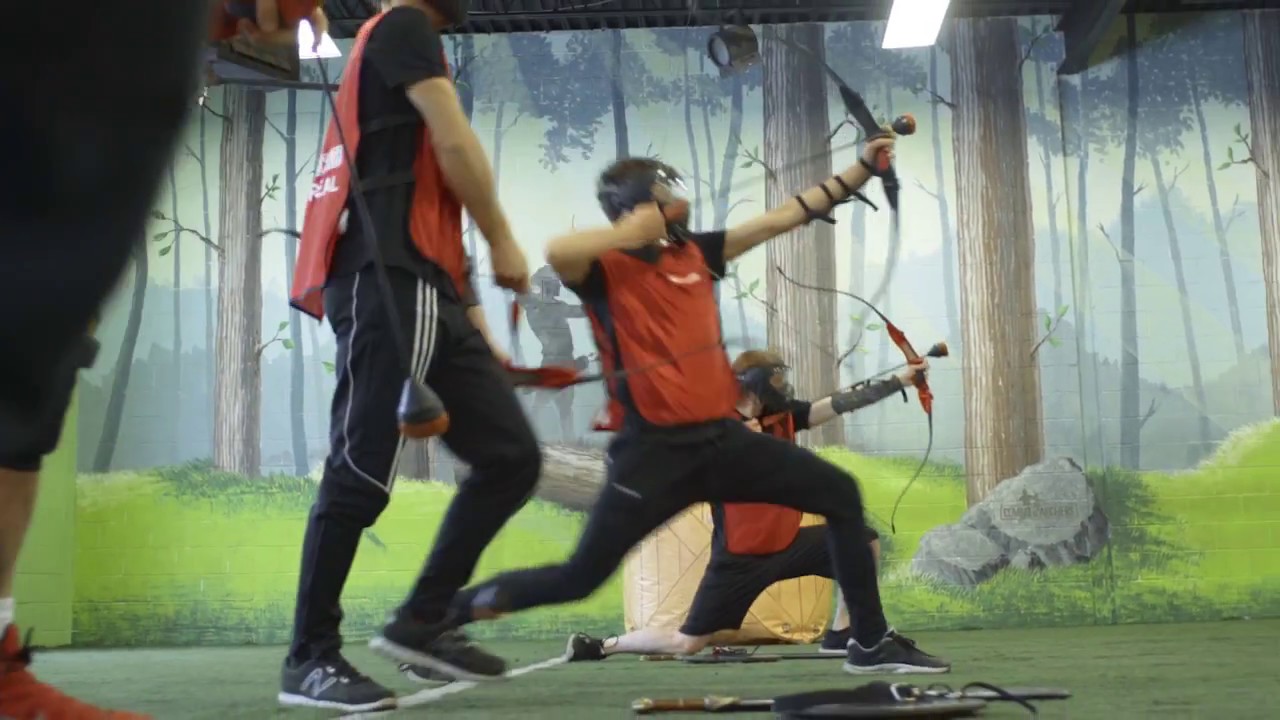 Combat d'Archers - Archery Tag - Tag à l'arc - YouTube