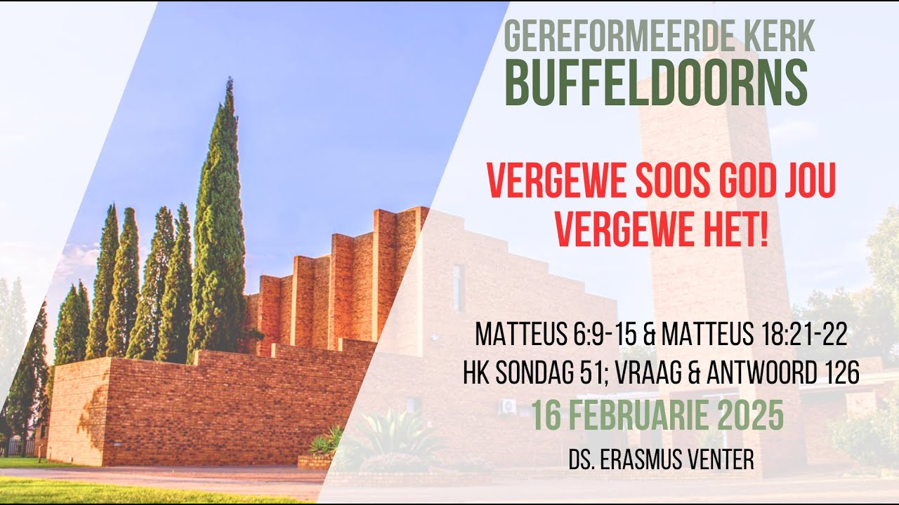 Matteus 6v12,14; 18:22 – Vergewe soos God jou vergewe het - YouTube