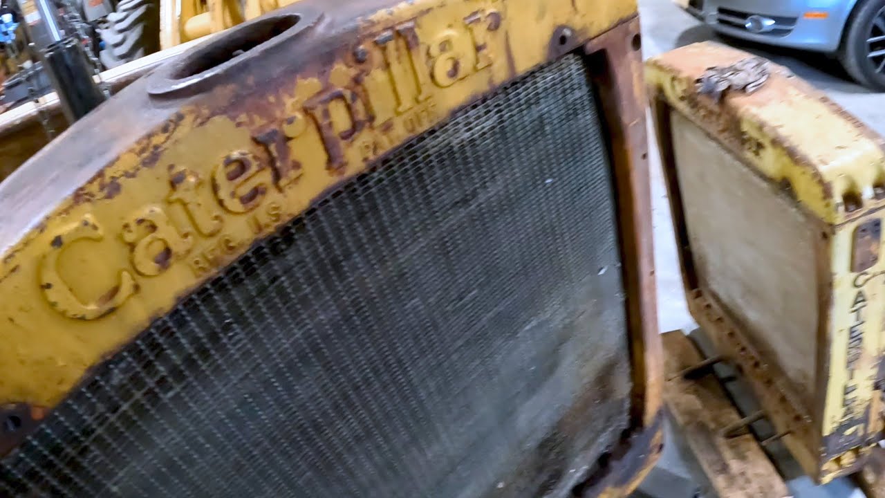 Radiator disassembly, a much-needed step! Caterpillar 1939 D4 4G9986 ...