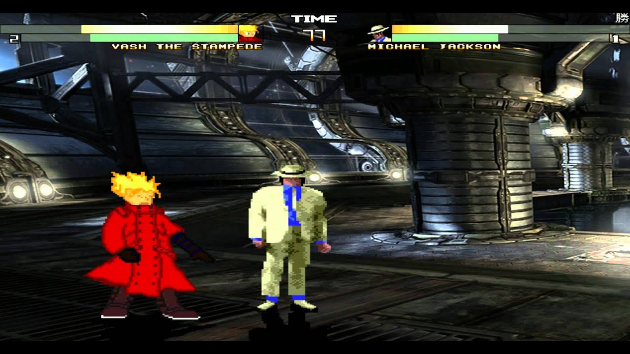 MUGEN Exhibition: Vash the Stampede VS Michael Jackson - YouTube