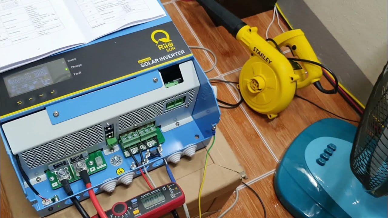 TBB Inverter 6KW. PV.150V. 48V.90A. [ตั้งค่าไปใช้กับแบต LiFePO4 ลิเธียม ...