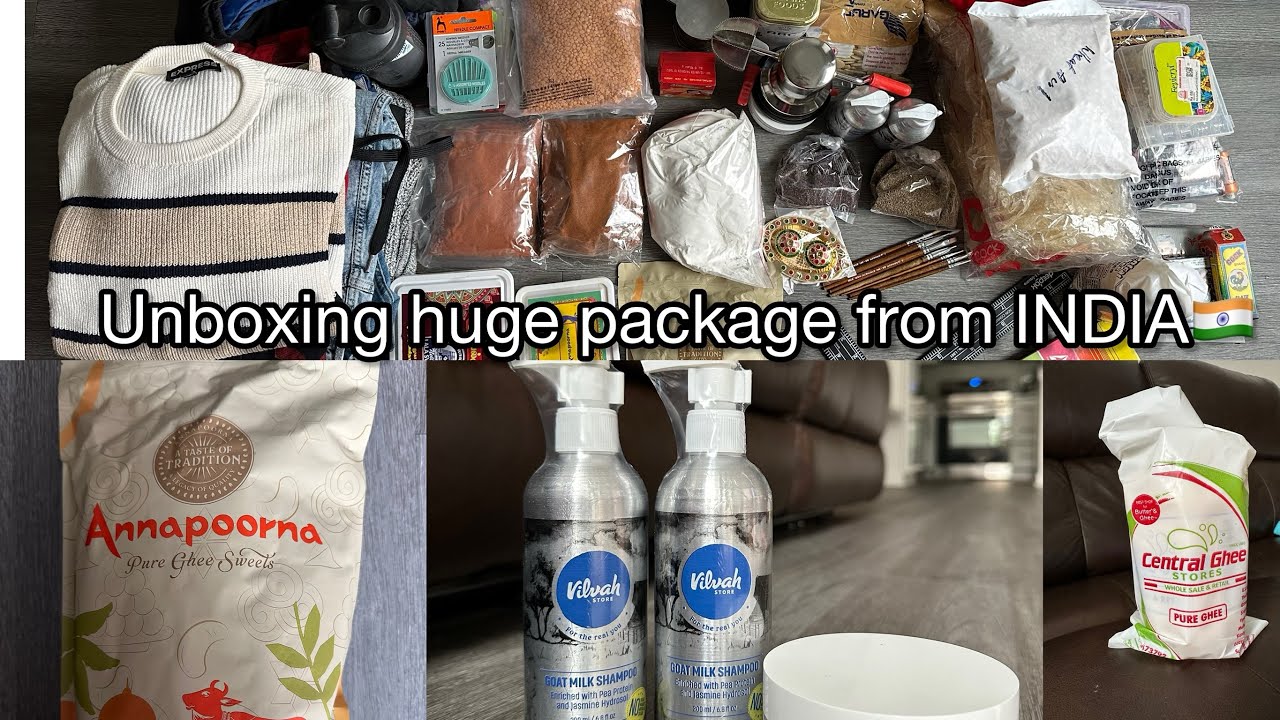 INDIA to USA package|| what is in my 30kg parcel??🤔🤔||#america # ...