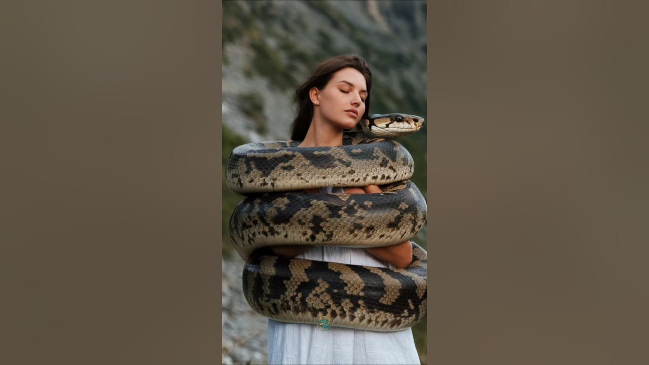 Big python wrapped around a beautiful woman. #naturelovers #snakelovers ...