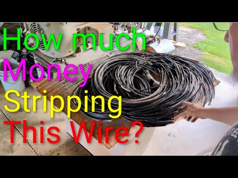 We spent $600 on this wire!  We're going to strip it to Bare Bright.