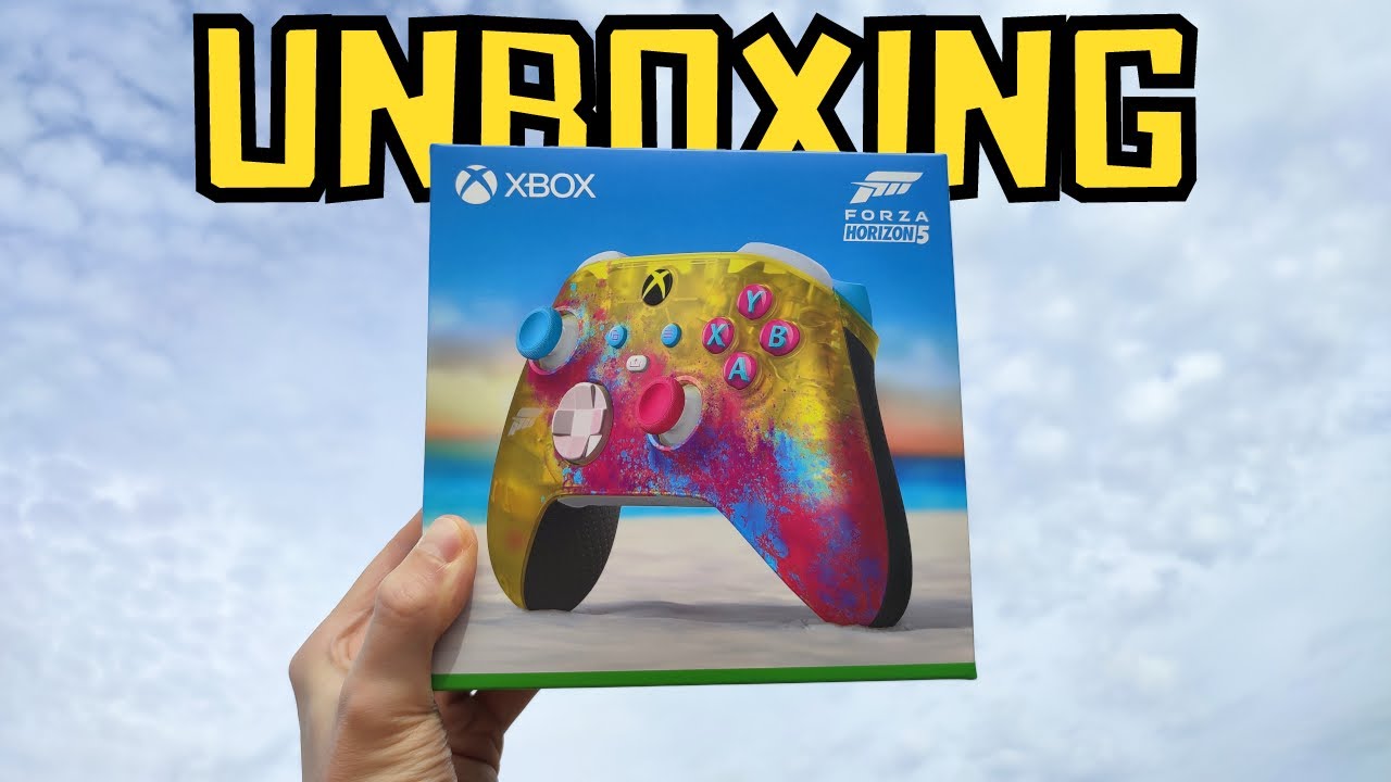 Unboxing my very first Xbox controller and code giveaway (Forza Horizon ...