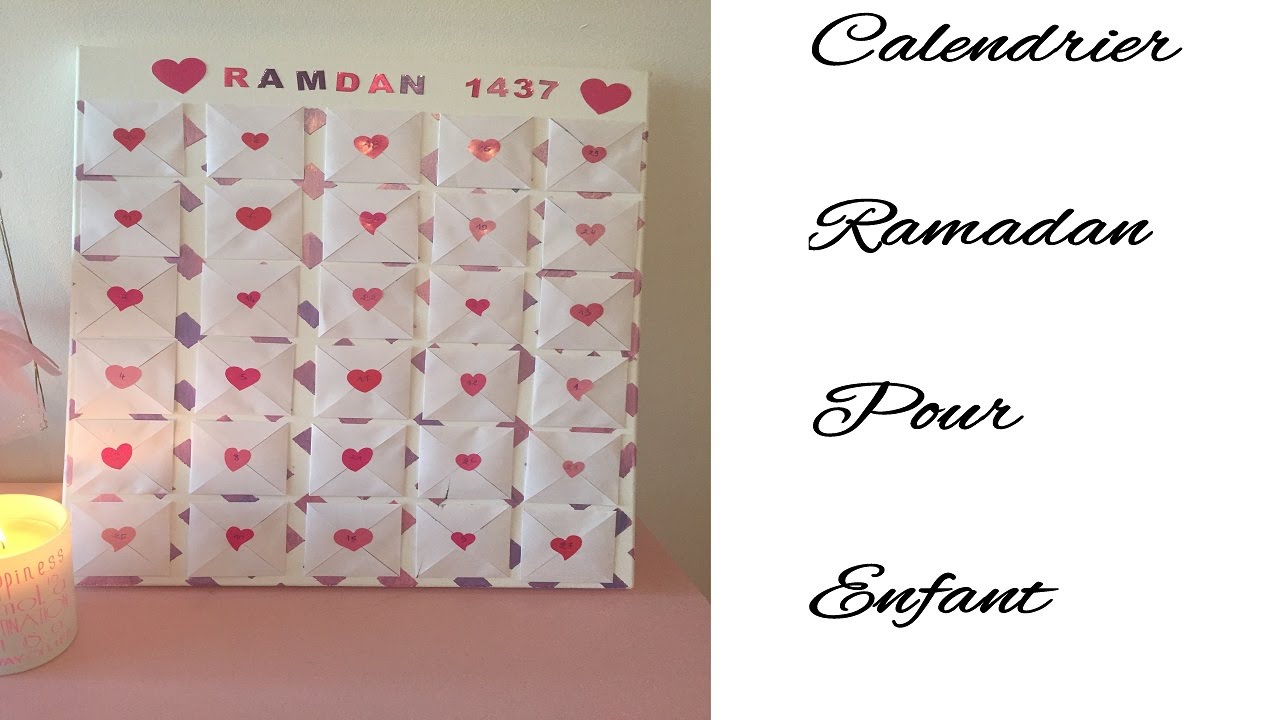 🌙DIY Calendrier Ramadan pour enfant🌙 - YouTube