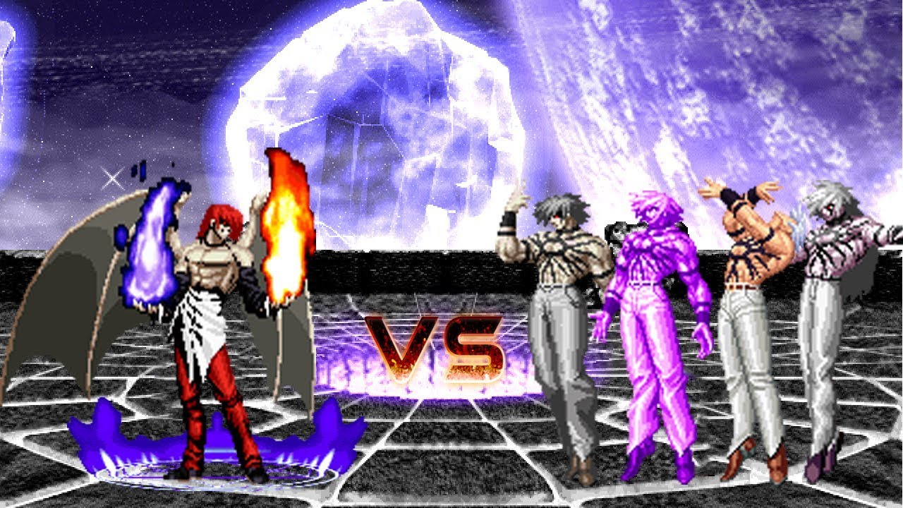 [KOF Mugen] Element iori Vs Orochi Team - YouTube