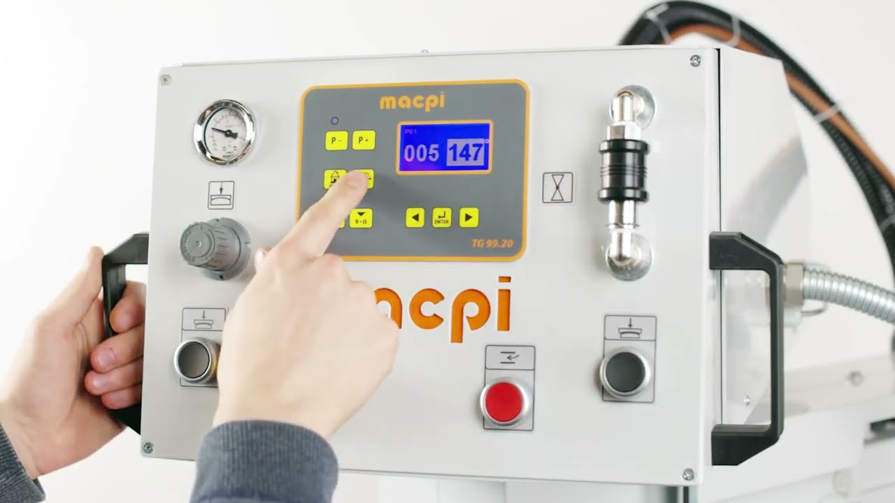 macpi 346.37 Presse à chaud aspirante double plateaux interchangeable ...