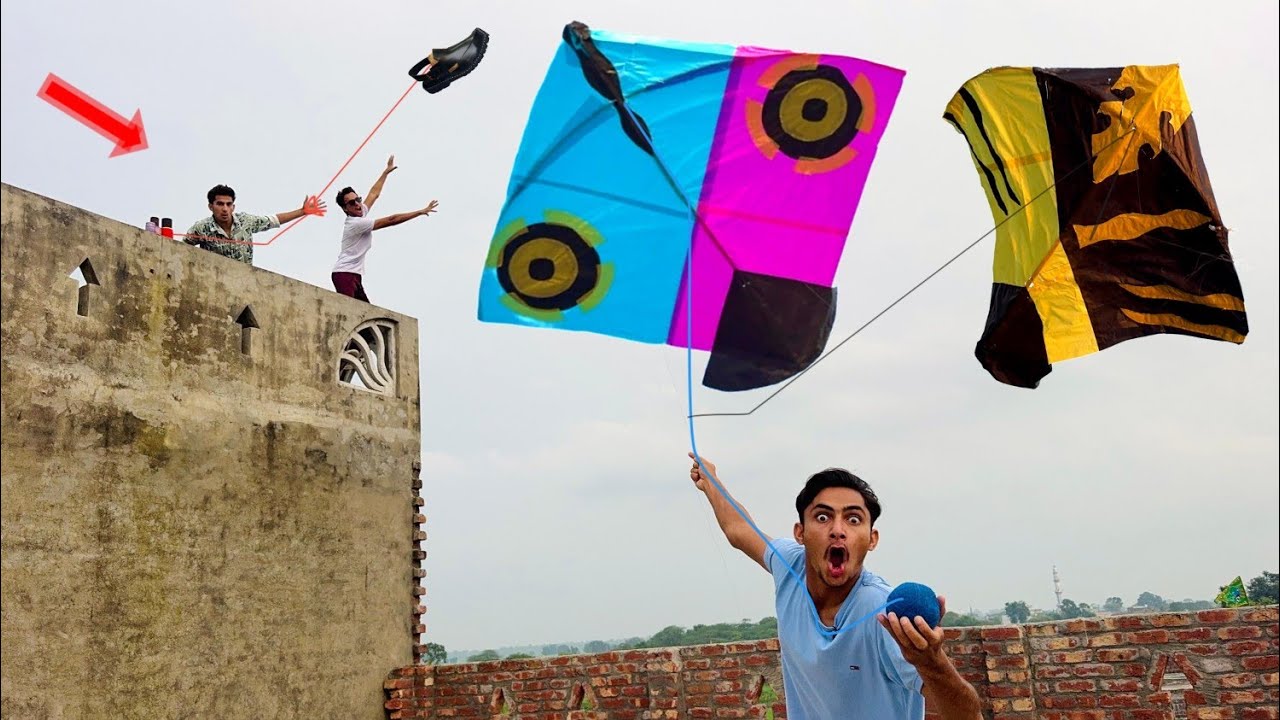 Gudda Kite Flying Nasir With Catch Kite Abubaker Wire - YouTube