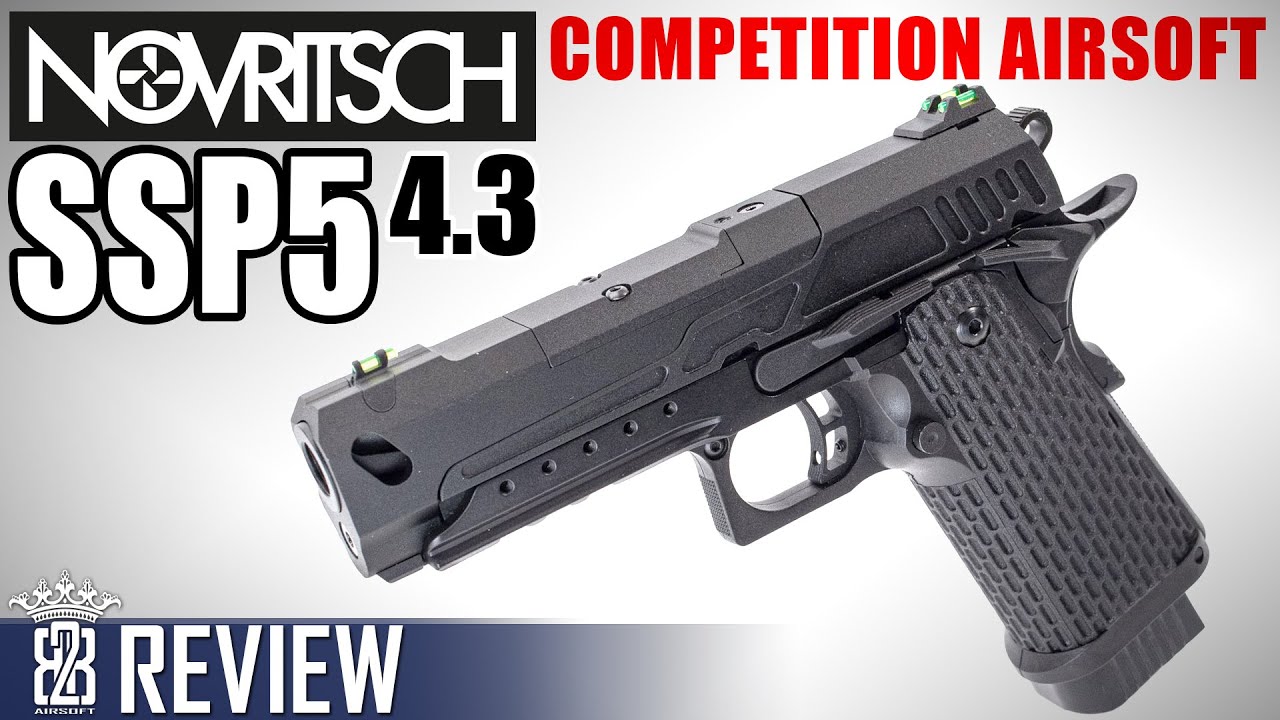 Novritsch SSP5 4.3 IPSC Competition Pistol Hi Capa GBB Airsoft Review ...