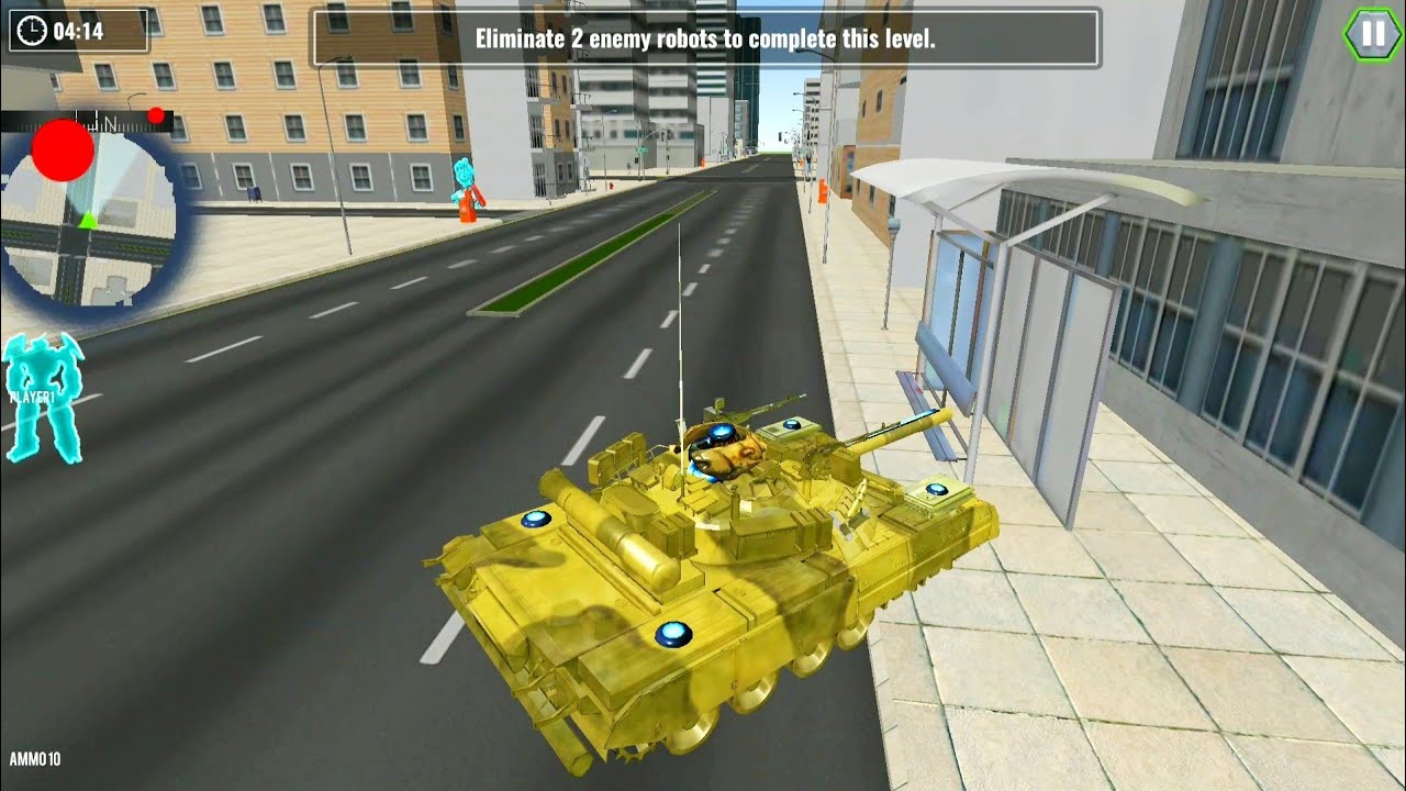 Robot Tank Transformation : Shooting Game | Permainan Robot Perang ...