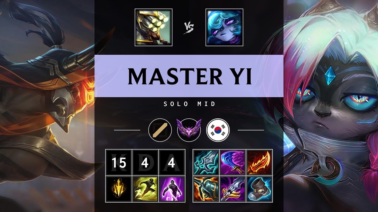 Master Yi Mid vs Vex - KR Master Patch 25.14 - YouTube
