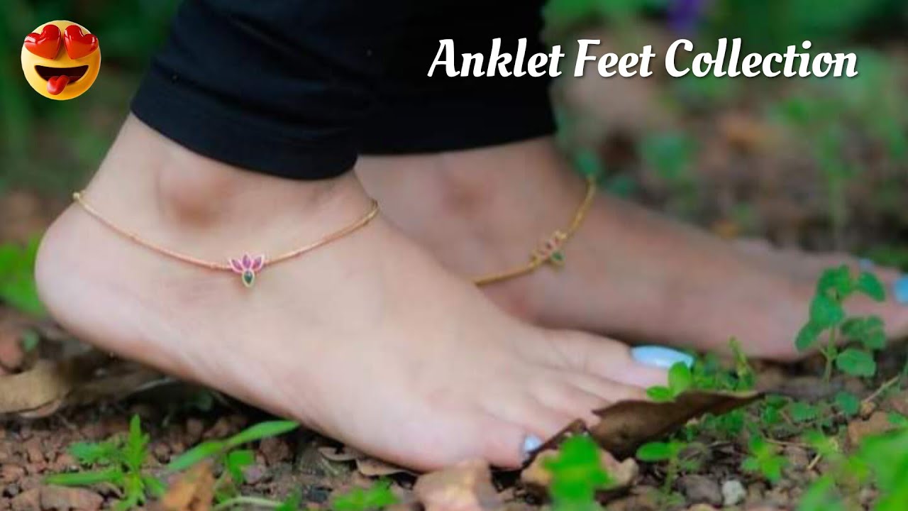 Anklet Feet Collection ️🔥 | Ankle Bracelets | Feet Jewelry | Golden ...