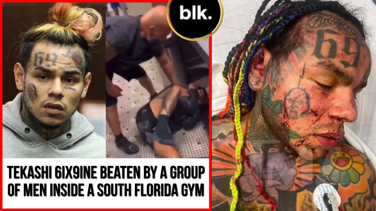 Tekashi 6ix9ine FULL video of gym beating. Tekashi 69 needs security ...