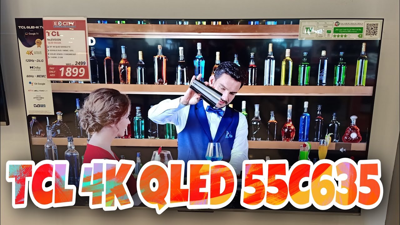 TCL 55" 4K QLED TV 55C635 UNBOXING - YouTube
