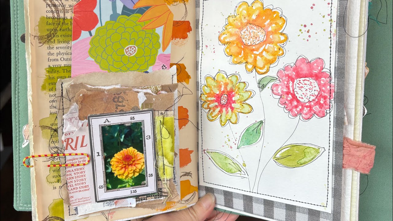 We’re in the nature journal with some zinnias! - YouTube