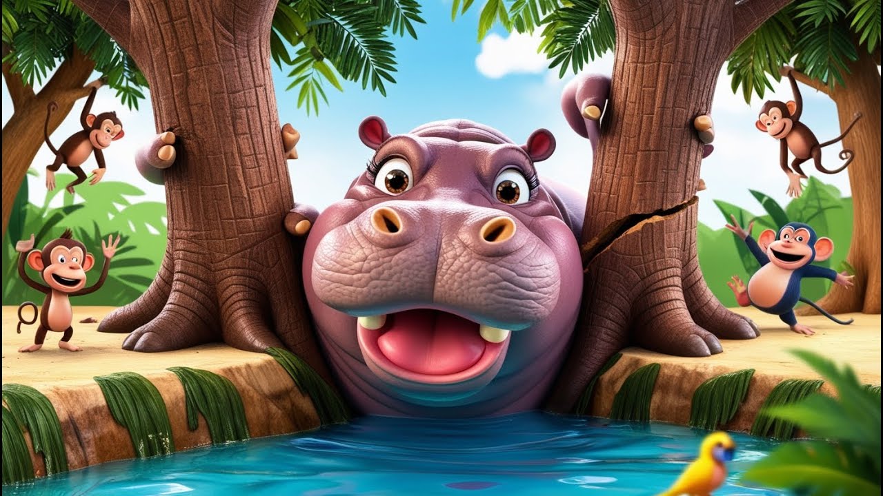 Hippo Song | Fun Animal Songs for Kids - YouTube