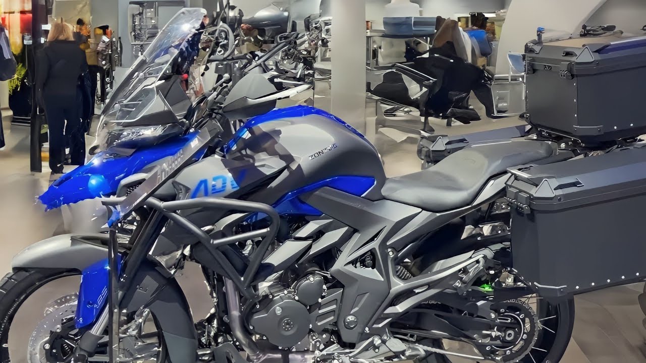 All-New 2024 Zontes 500 T Takes The Form of An Adventure Bike - YouTube
